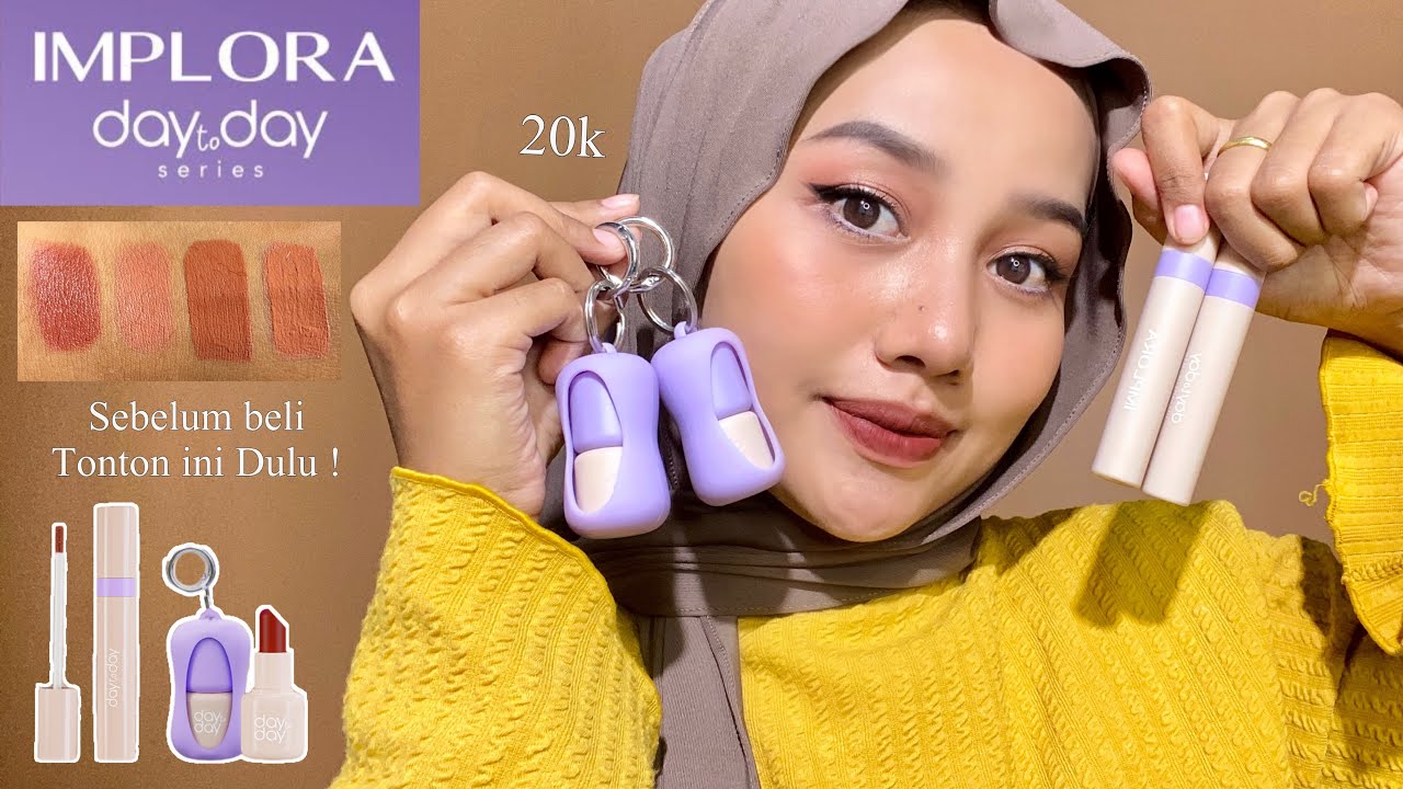 Implora day to day | swatches implora keychain lip bullet & lite matte ...