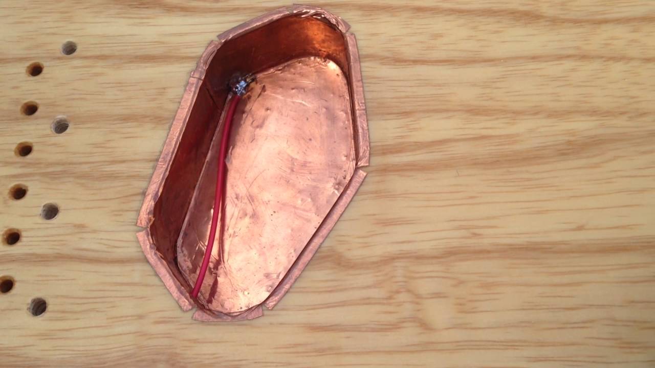Telecaster DIY isolamento e schermatura in rame copper shielding 2 ...