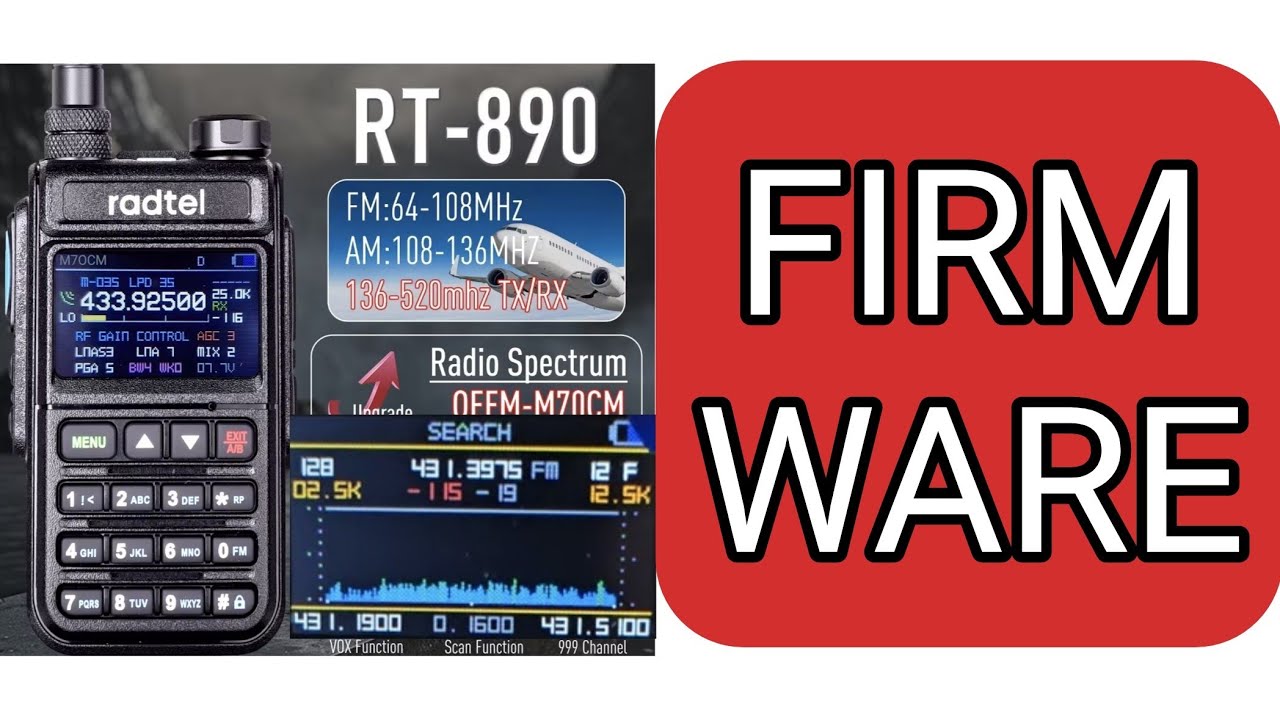 Firmware RADTEL 890 /Ruyage uv58 - UPDATE to (M70 ) - YouTube