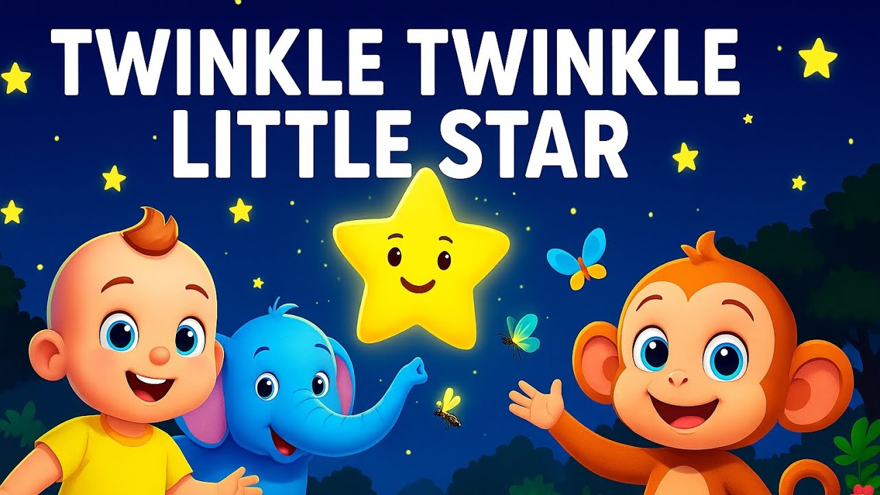 🌟 Twinkle Twinkle Little Star | Fun Sing-Along Nursery Rhyme for Kids 🎵 ...