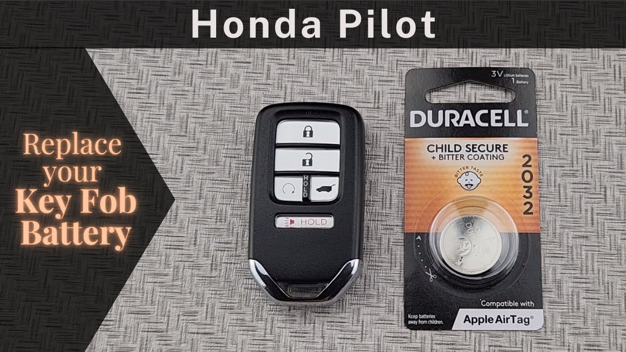 How to Replace a 2016-2022 Honda Pilot Key Fob Battery - YouTube