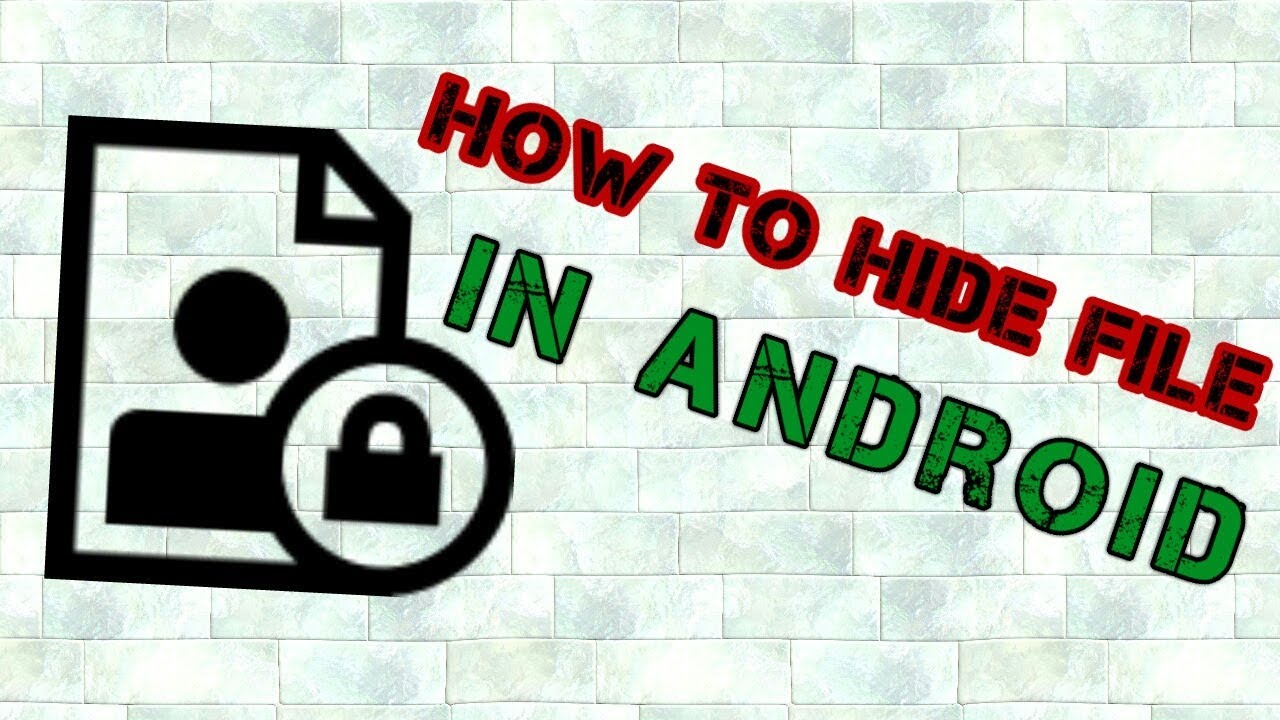 How to Hide File in Android easy way (File ko kaise hide kare ) - YouTube