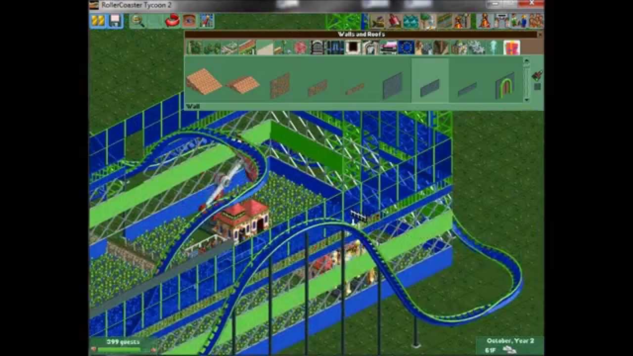 RCT2 Six Flags Nave ep.2 Nave's Choice Building/Entrance to the Park ...