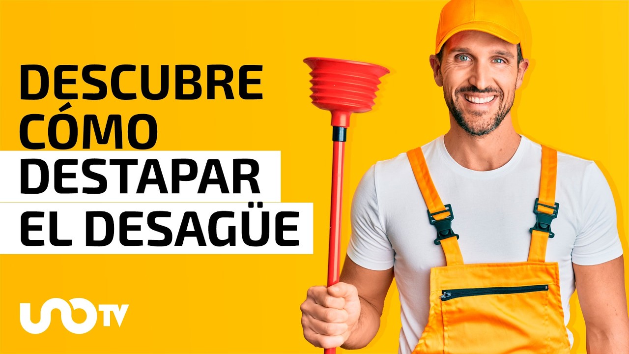 ¿Cómo destapar el drenaje en casa? - YouTube
