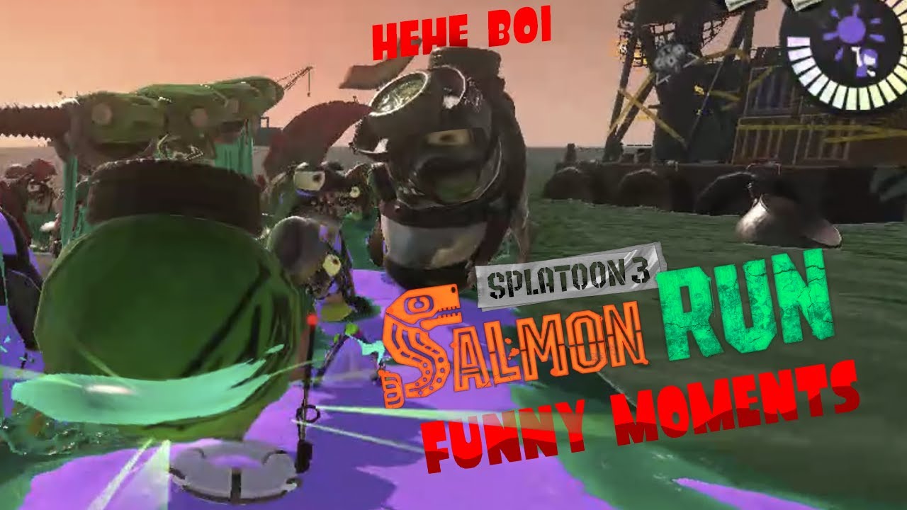 SALMON RUN FUNNY MOMENTS #1 - Splatoon 3 - YouTube