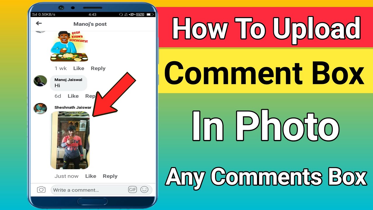 Facebook Comment Box Me Photo Upload Kaise Kare | How To Upload Comment ...