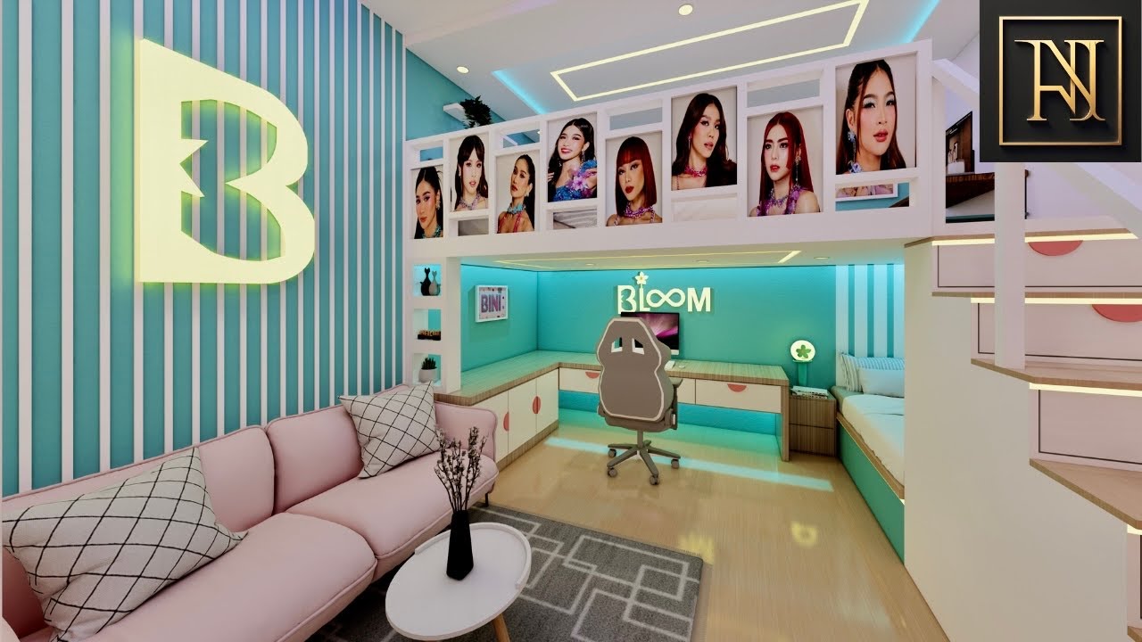 BINI BLOOM Inspired Loft Bed Design Idea for Small Rooms - YouTube