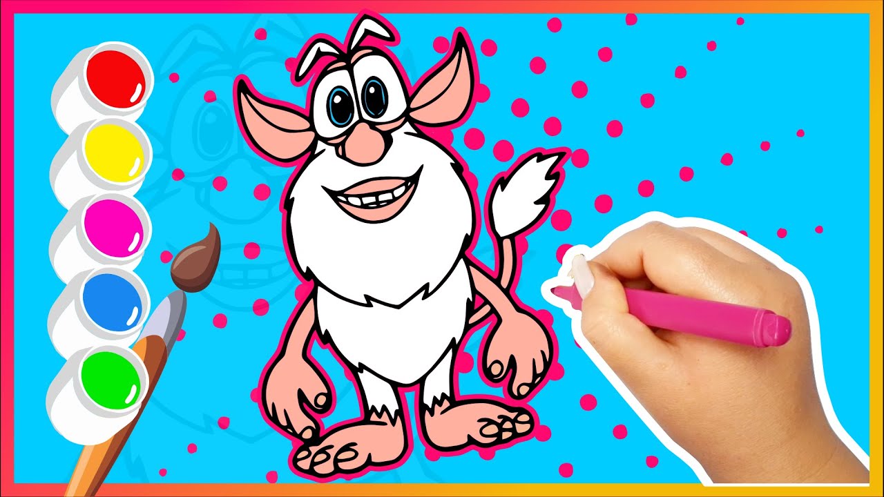 Booba How to Draw and Paint? - Colors and Fun #75 - YouTube
