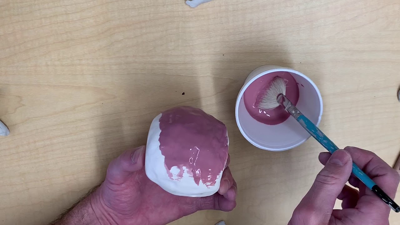Glazing Pottery With A Brush - YouTube