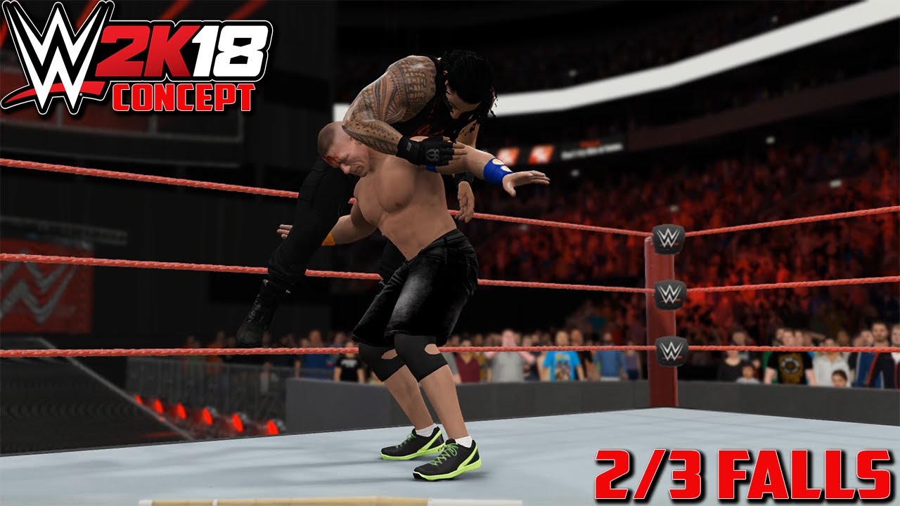 WWE 2K18 - 2 out of 3 Falls Gameplay Notion - YouTube