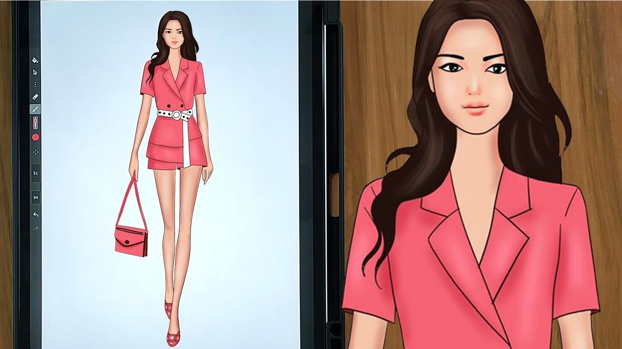 Digital Drawing | Simple Dresses drawings step by step | Fashion ...