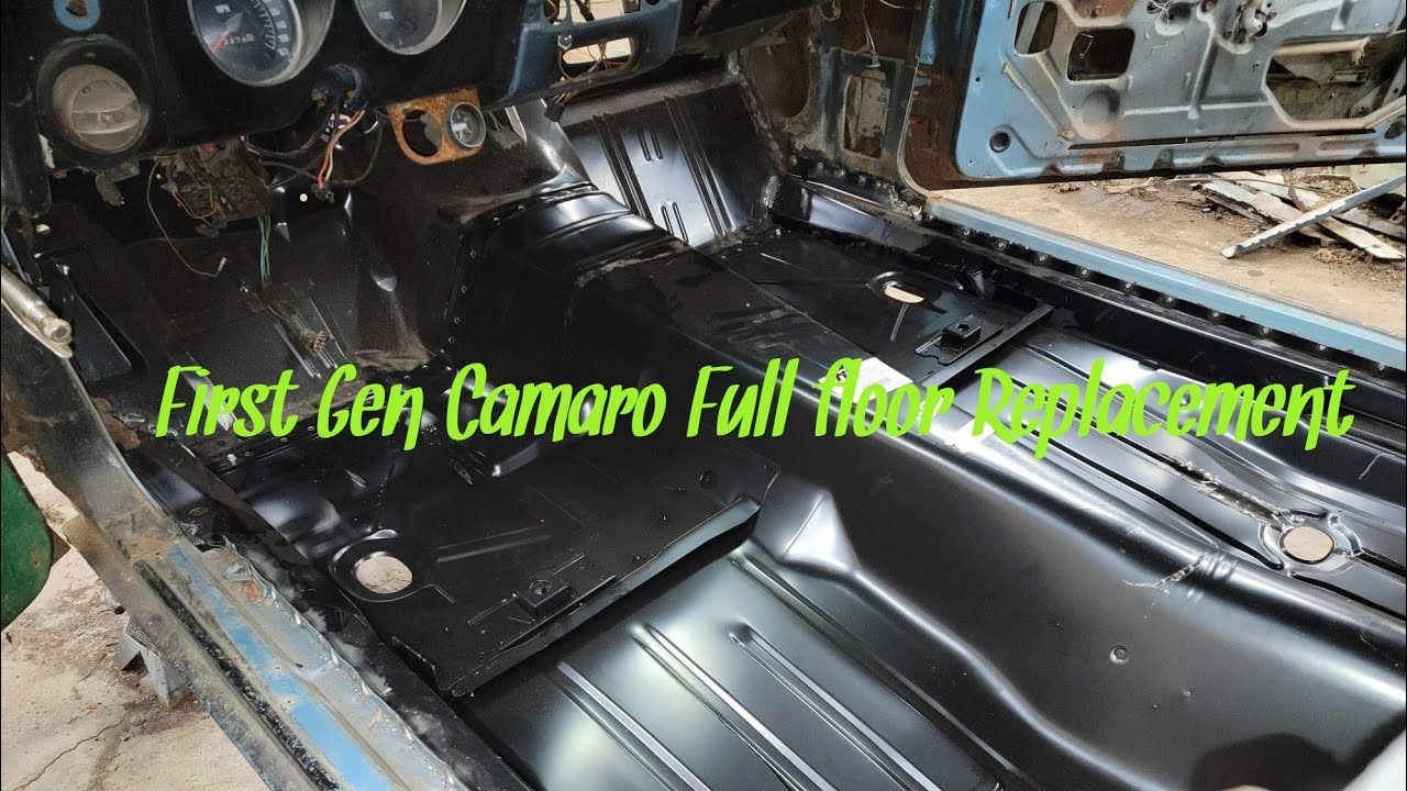 First Gen Camaro Full floor Replacement - YouTube