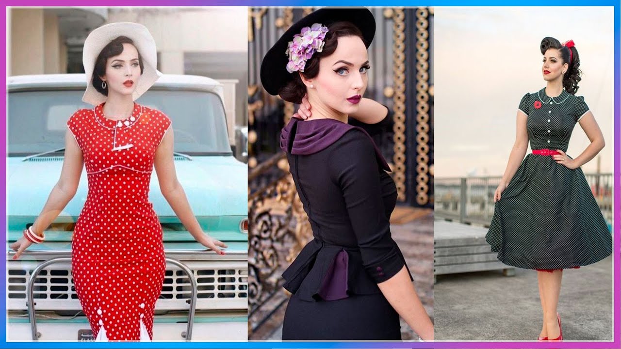 ESPECTACULAR Moda Retro para mujer - YouTube