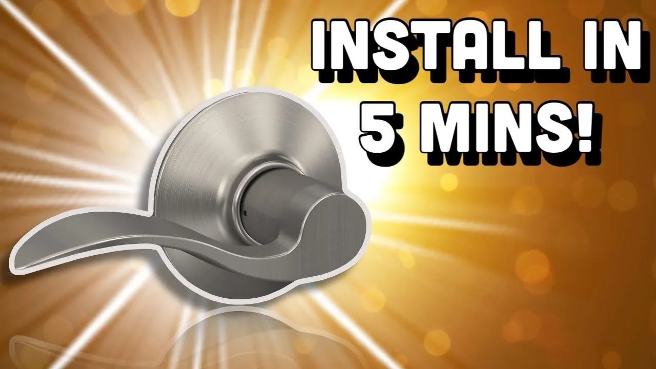 Schlage Bath & Bed Lock Easy Installation of Schlage Accent Door Lock ...