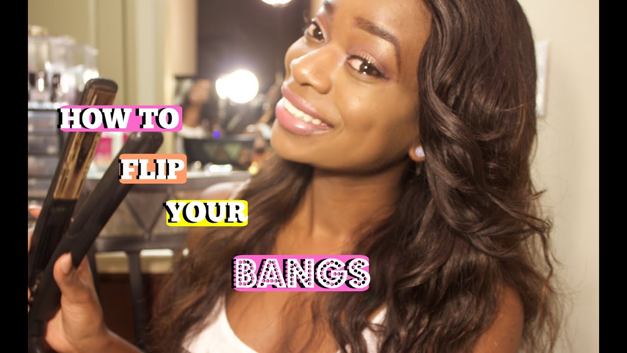 How to flip your bangs?? - YouTube