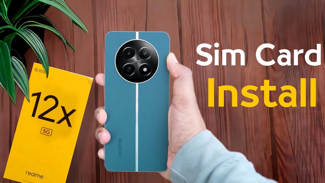 How to Install Sim Card on Realme 12x | Realme 12x 5g me Sim Slot ...