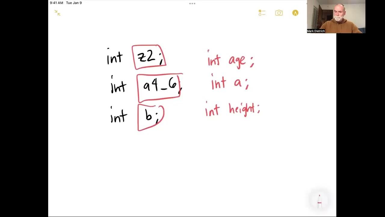 COMSC-110 Variables & Data Types - YouTube