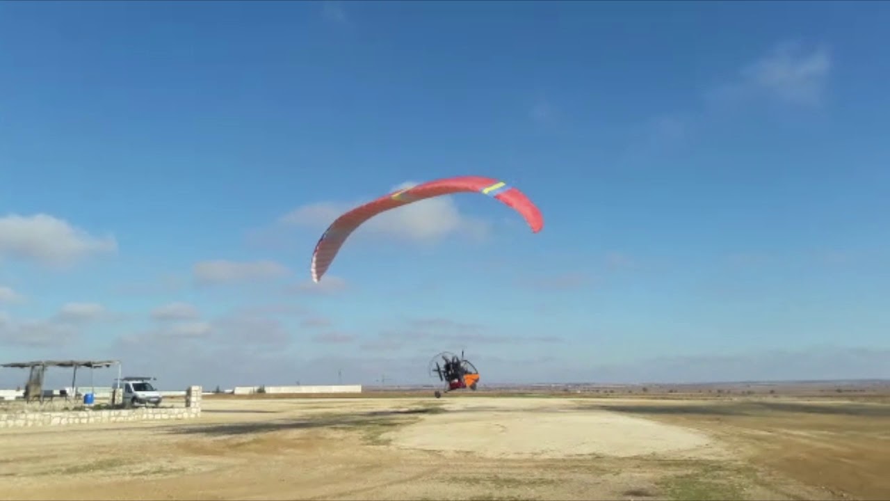 Takeoff two seat fully enclosed powered parachute - YouTube