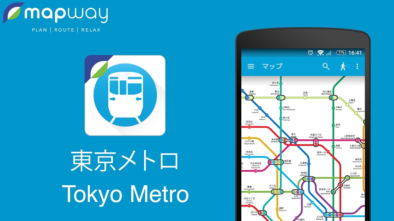 Tokyo Metro on Android - Mapway - YouTube