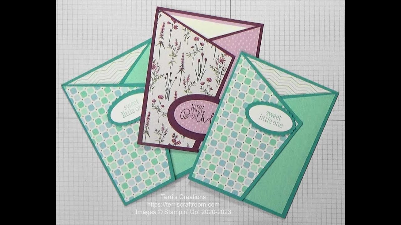 Angled Gate fold Card - YouTube