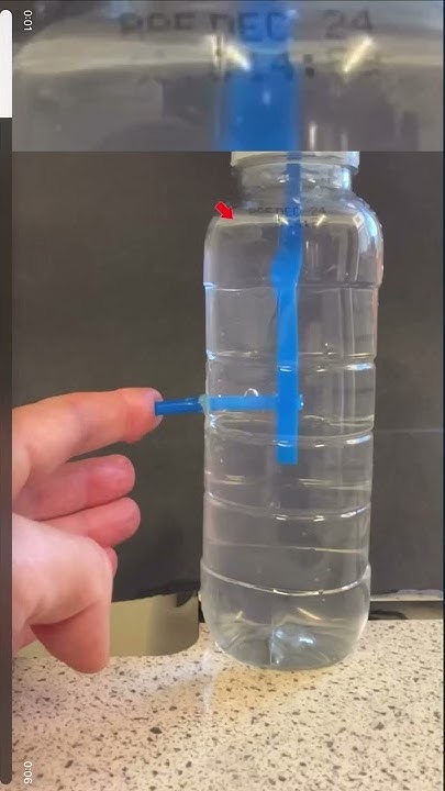 Explaining the water bottle and straw pressure mystery - YouTube
