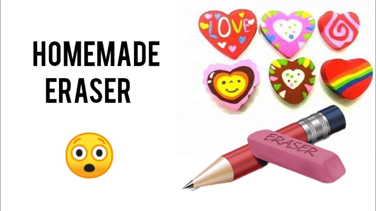 How to make Eraser|Clay type Eraser at home easily making|How to make ...