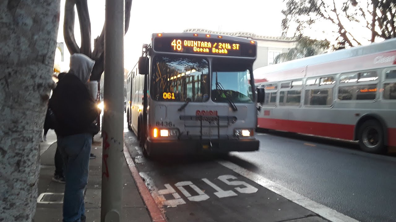 San Francisco MUNI 2007 Orion VII HEV #8436 - YouTube