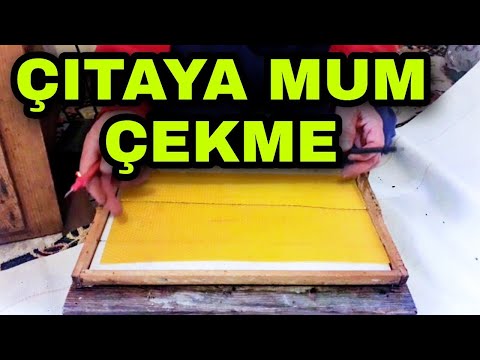 Çıtaya Petek Yapıştırma - Mum Çekme - Kanalımıza Ücretsiz Abone Olmayı Unutmayın