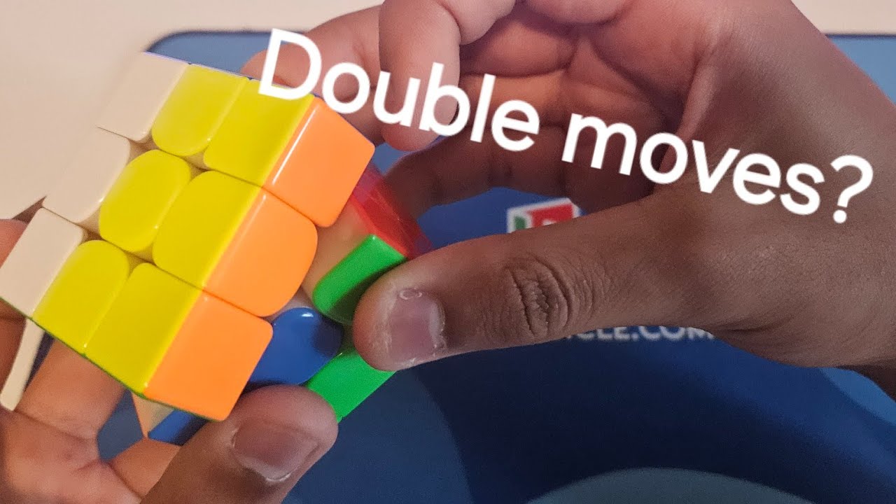 Solving a 3x3 with double moves only!?! Cube Challenges Day 2 - YouTube