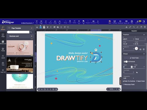 How to make 3D text & shape in Drawtify? - YouTube
