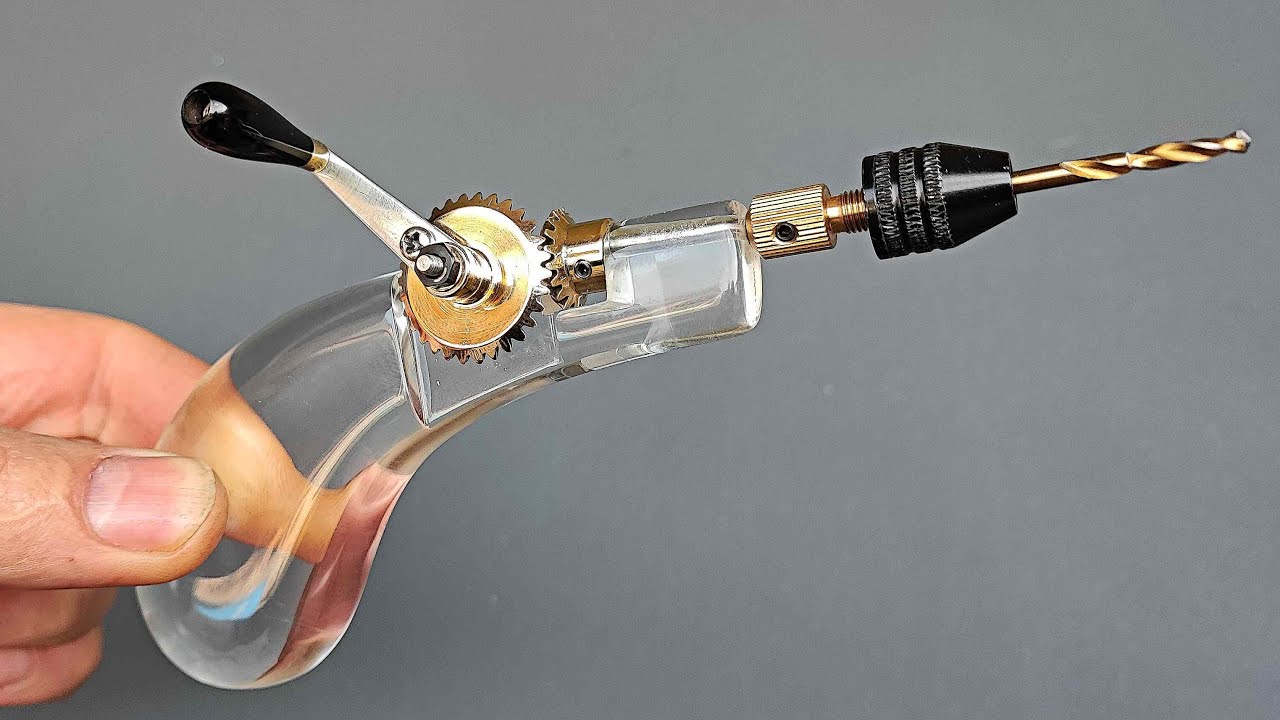 Homemade amazing Crystal Hand Power Drill - YouTube