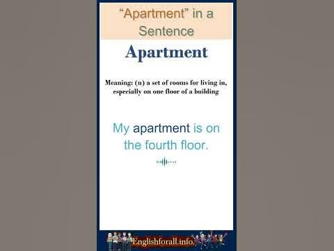Apartment Meaning | Apartment in a Sentence | Most common words in ...