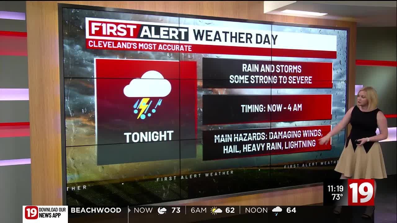 19 First Alert Weather Day: Potential for severe storms tonight - YouTube