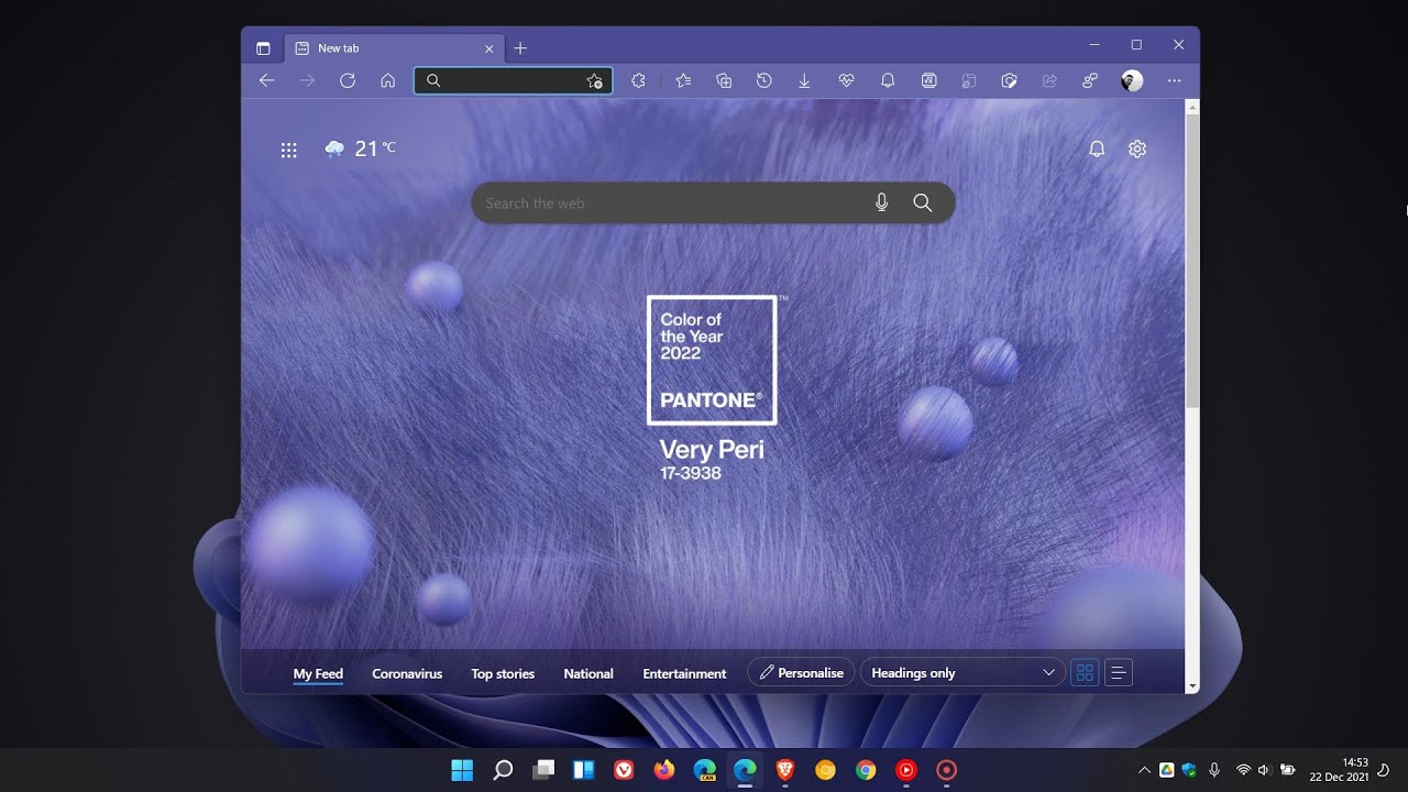 Windows 10 & 11 theme "Pantone Color of the year 2022" now available in ...