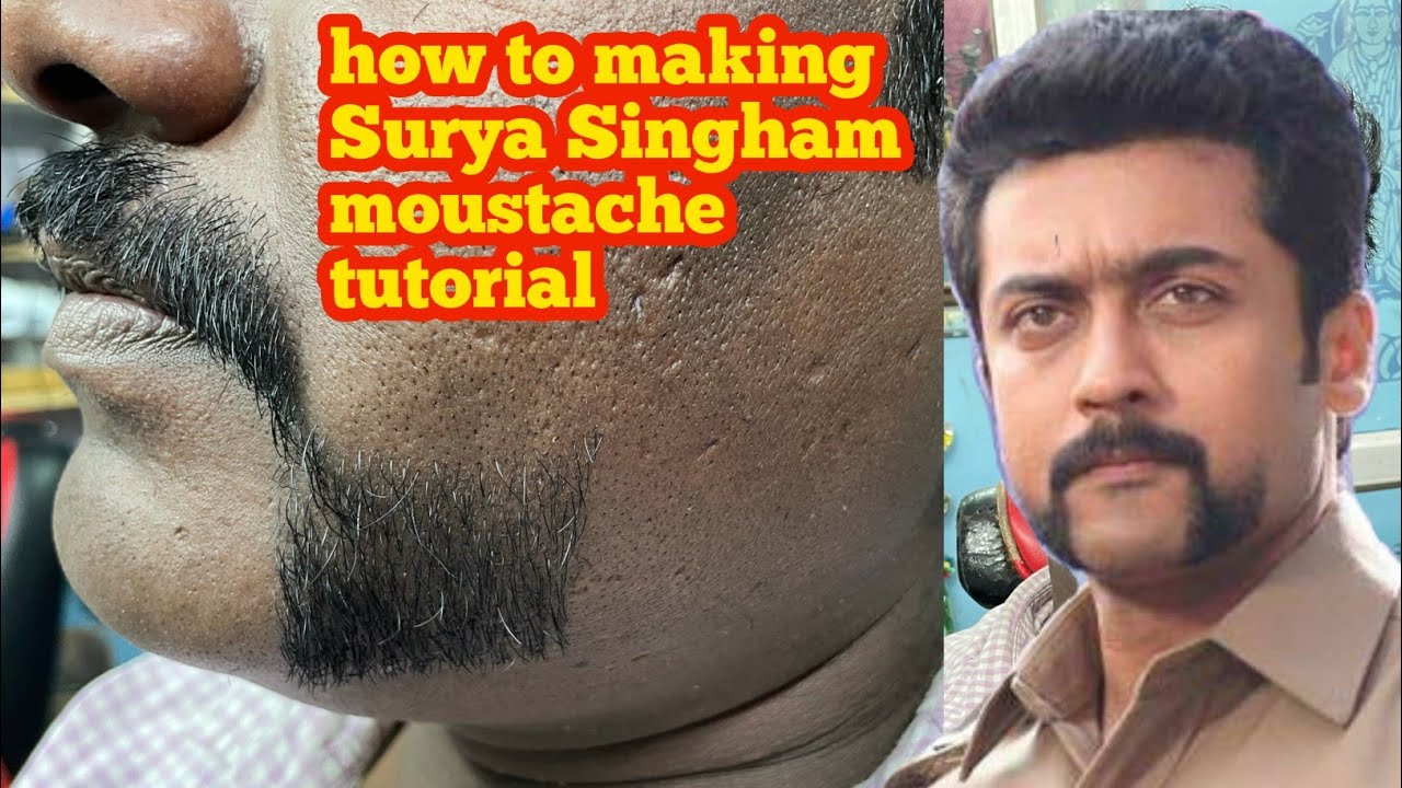 Suriya Singam Moustache how to making Tutorial MGMS TAMIL - YouTube