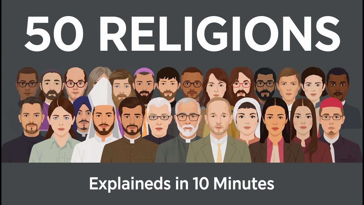 All 50 Major Religions Explained in Just 10 Minutes - YouTube