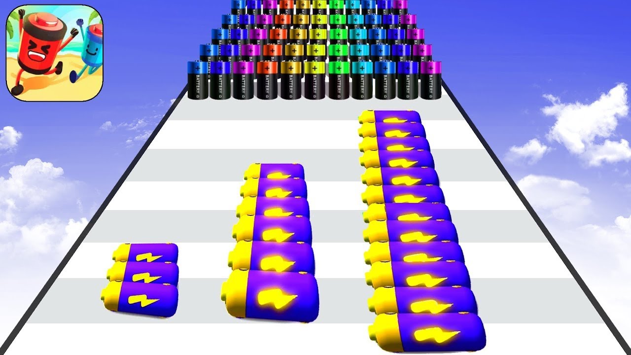 Satisfying Mobile Game Battery Run Top Gameplay Walkthrough All Levels ...