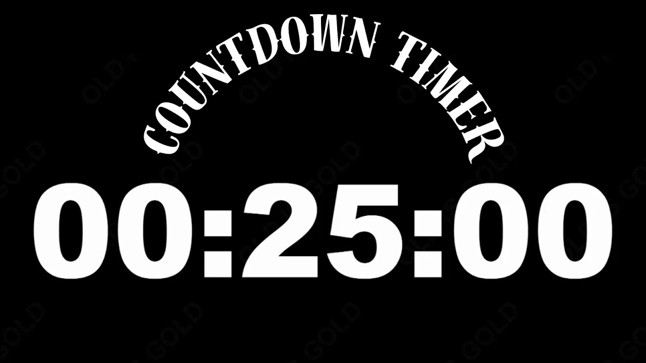 25Minutes Countdown Timer ⏰ | Relaxing Background Music | Pomodoro ...