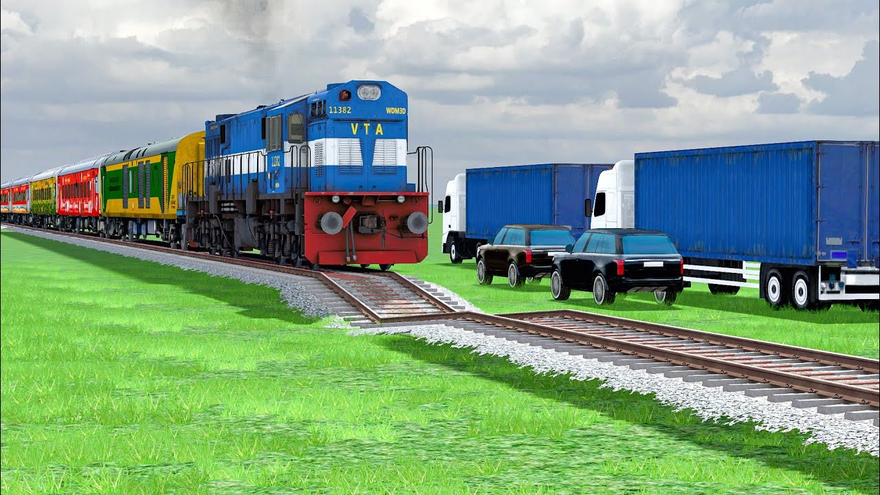 HIGH SPEED TRAINS VS BUMPY TRACKS|BUMPY RAILROAD|TRAIN VIDEOS|INDIAN ...