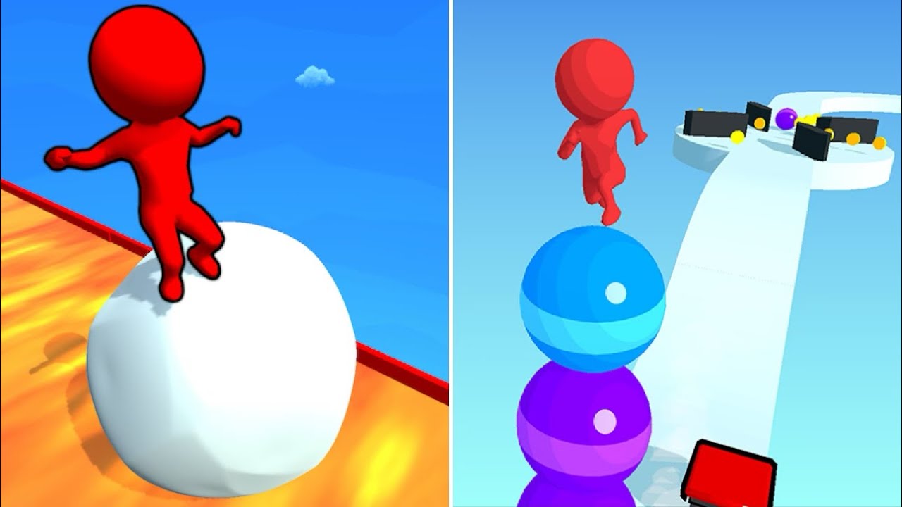 Max Levels Stack Riser Vs Snow Race🔻🔻🔻Mobile Update Gameplay SE4 - YouTube