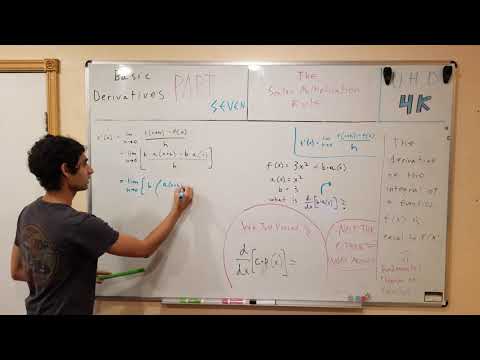 Basic Derivatives Part 7: The Scalar Multiplication Rule - YouTube