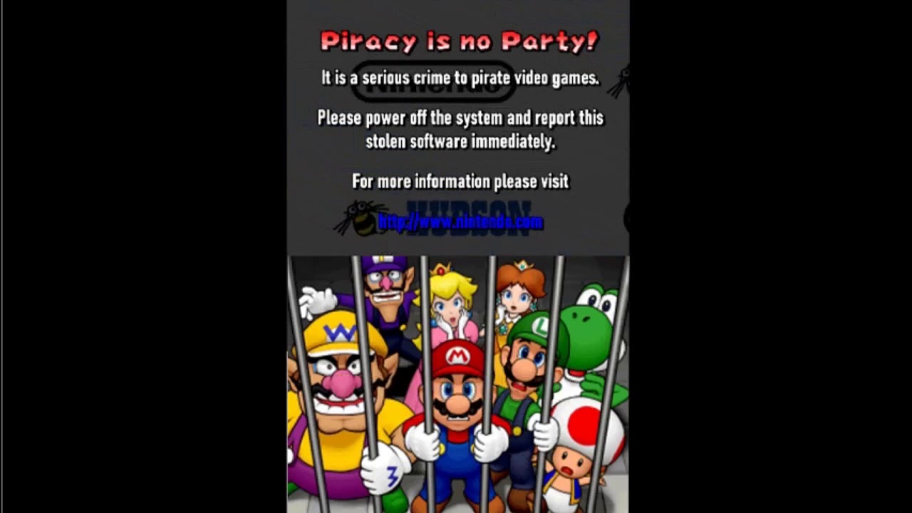 Mario Party DS Anti Piracy Screen HD - YouTube