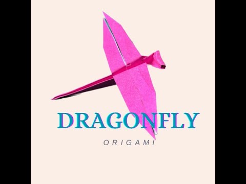 Yusufçuk origami kağıdı | kağıttan yusufçuk yapmanın kolay yolu | origami hayvanlar