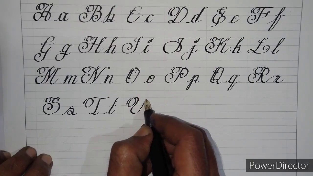 Aa-Zz letters cursive handwriting easy method for all beginners - YouTube