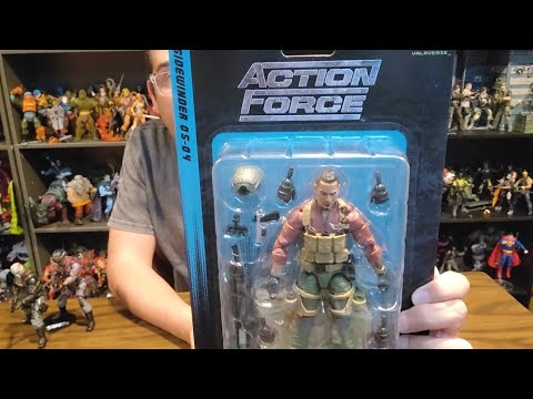 Action Force Sidewinder figure unboxing Valaverse. thefrenchspy81 adult collector. - YouTube