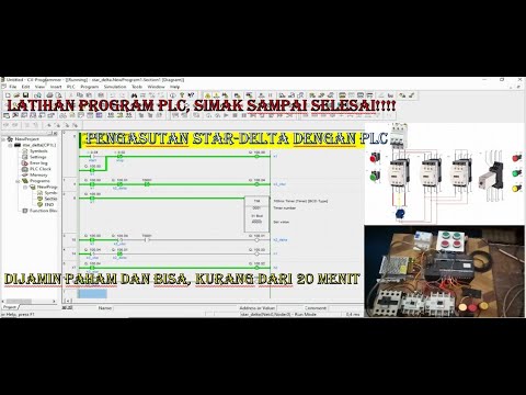 latihan 09 : program plc pengasutan motor star-delta otomatis - YouTube