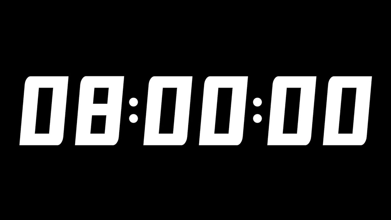 8 hour countdown timer with clock sound นับเวลาถอยหลัง 8 ชั่วโมง กับ ...