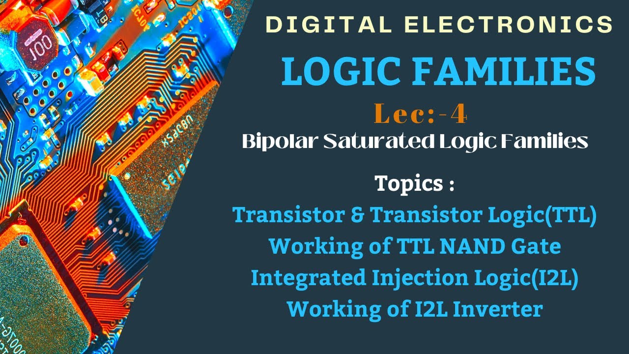 TTL NAND Gate| Integrated injection logic NOT gate (Hindi)-Bipolar ...