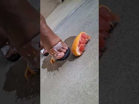ASMR Crushing Grapefruit Like Comment & Subscribe #asmr  #crushing #heels #asmrtapping #fyp #explore
