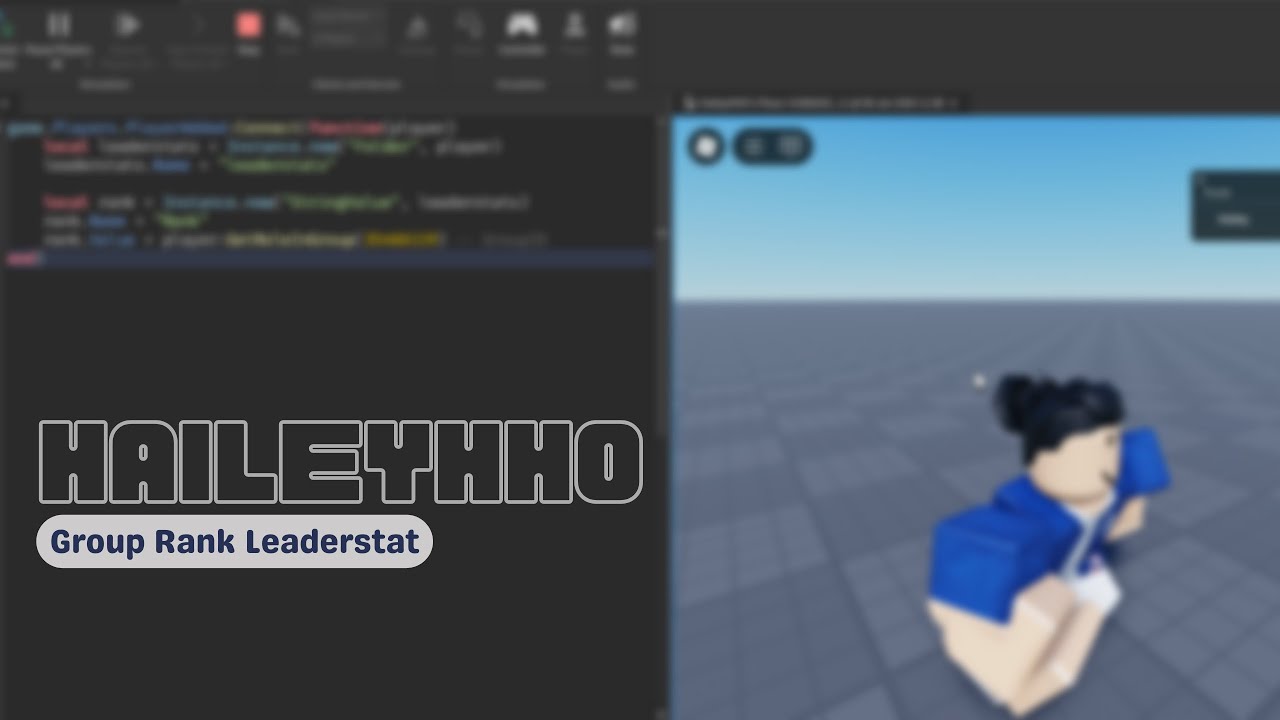 Group rank leaderstat in less than a minute! | ROBLOX Studio Scripting ...